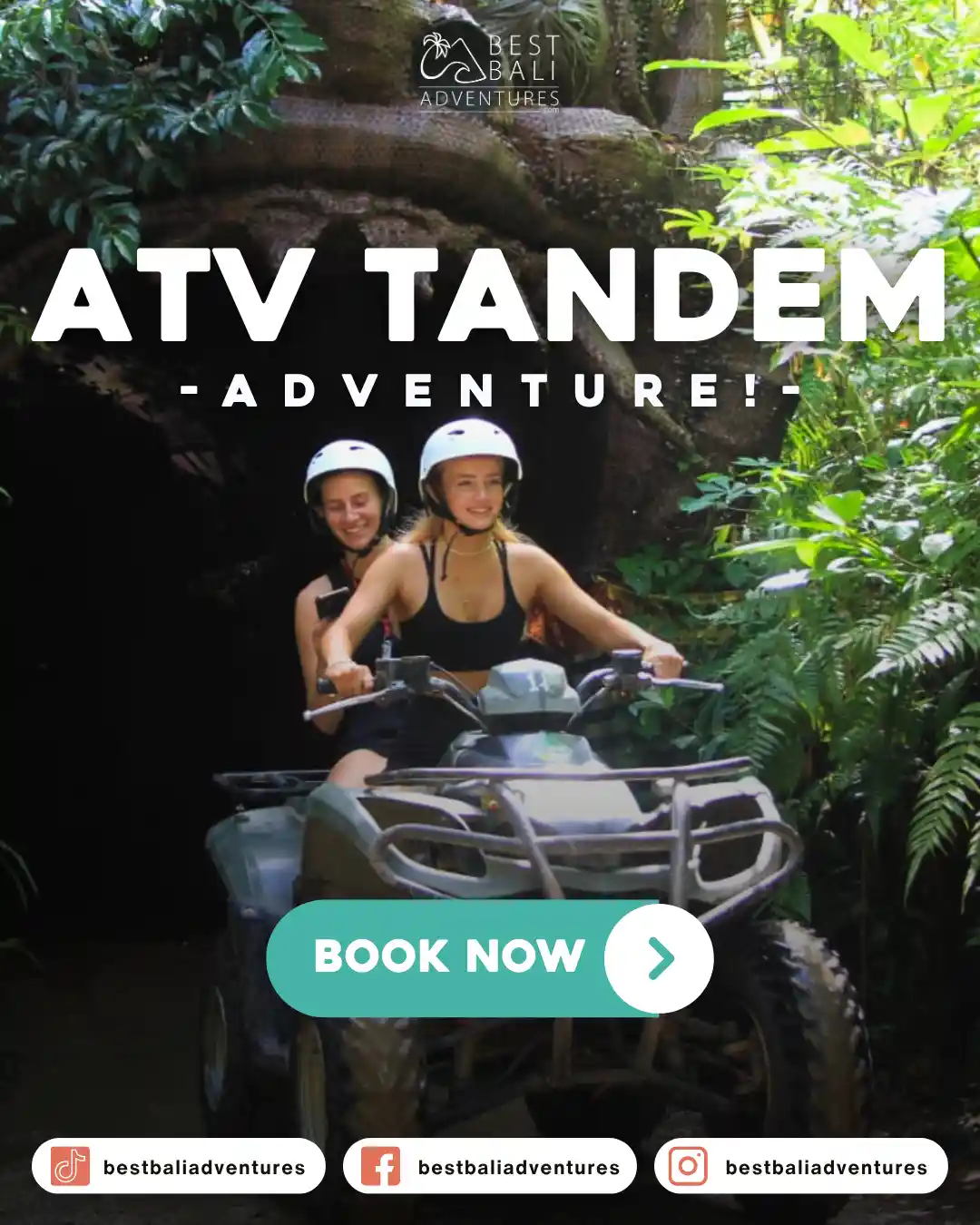 Tandem ATV Bali: Best Ride Together Through Jungle & Rivers